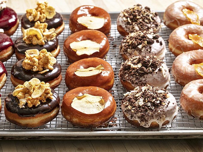 Rows and rows of circular perfection. It's like looking at the Olympic rings, if the Olympics were all about deliciousness.