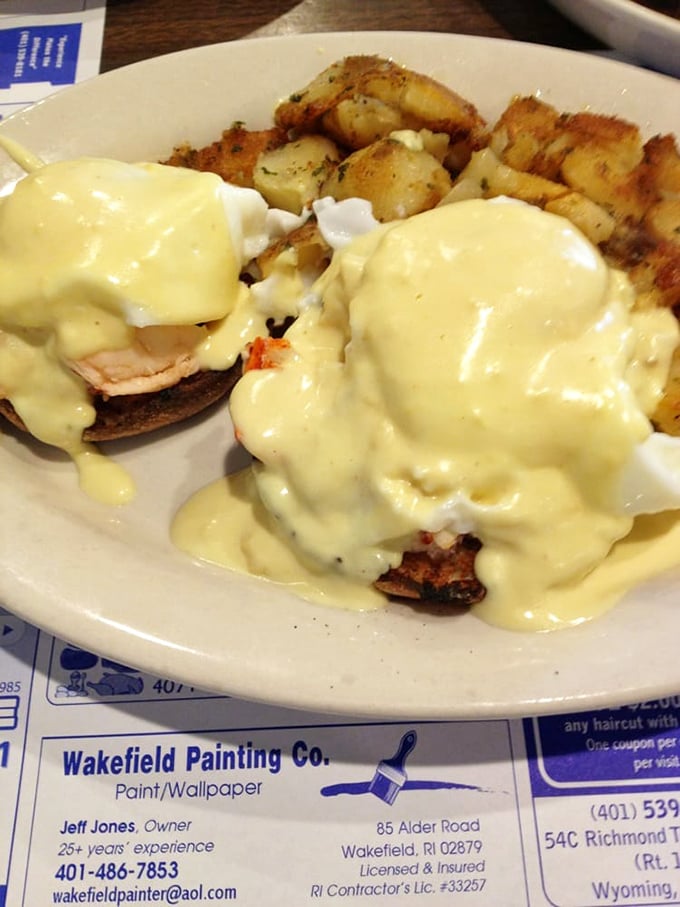 Eggs Benedict, the breakfast royalty! This dish is so regal, it probably has its own tiny crown hidden under the hollandaise.