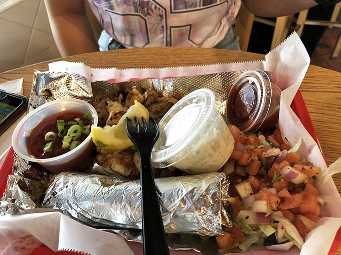 This fish taco is swimming with flavor. It's the catch of the day that'll make you want to stay!