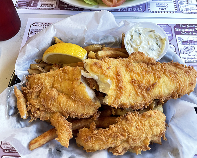 Golden, crispy, and ready to swim into your heart. This fish fry is the catch of the day, every day.