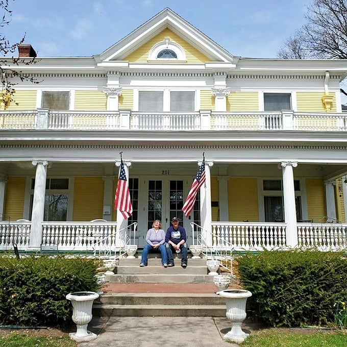 "And for my next trick, I'll make this delicious breakfast disappear!" Happy guests enjoy a morning spread in circus-inspired surroundings.