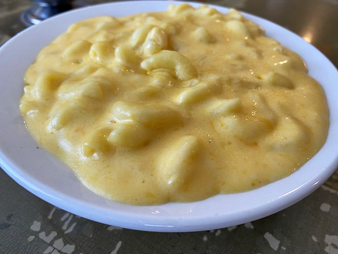 Mac and cheese or liquid gold? This creamy concoction is so luxurious, it deserves its own red carpet. Comfort food elevated to an art form.