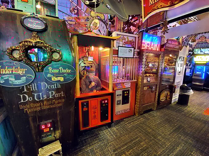 It's like Willy Wonka opened a casino for robots. These contraptions promise fortunes, futures, and fun &ndash; all for the low, low price of your loose change.