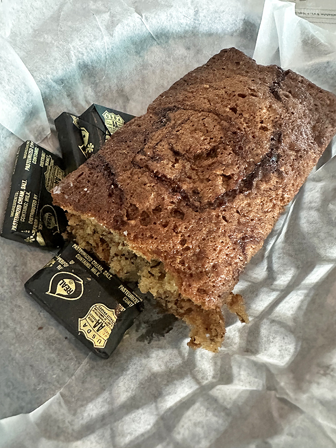 Moist doesn't even begin to describe this banana bread. It's like biting into a cloud that tastes like your grandma's kitchen on a Sunday morning.