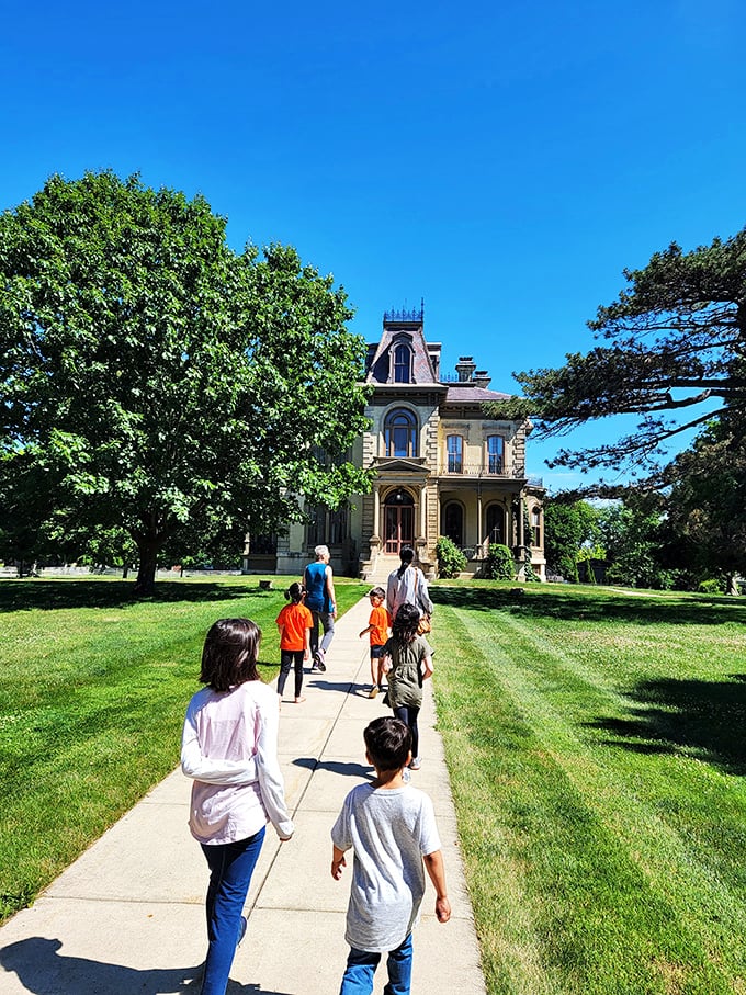 "And on your left, you'll see where Great-Great-Grandpa hid his secret stash of licorice." Family history comes alive on these guided tours.