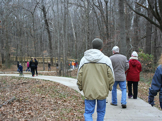 Three's company on this woodland adventure. Who needs a treadmill when you've got Mother Nature's gym right here?