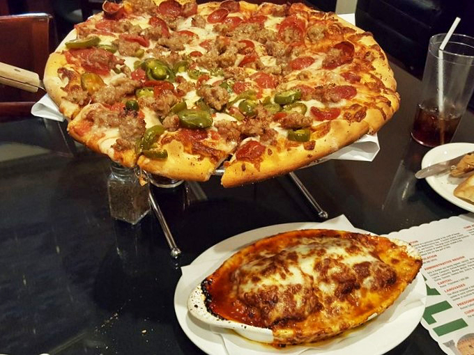 The ultimate Italian-American power couple: pizza and lasagna. Move over, Beyoncé and Jay-Z, there's a new dynamic duo in town!