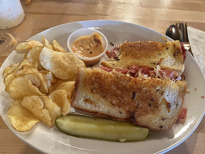 Sandwich royalty! This towering creation is the Eiffel Tower of lunch &ndash; impressive, perfectly constructed, and guaranteed to make your Instagram followers drool.