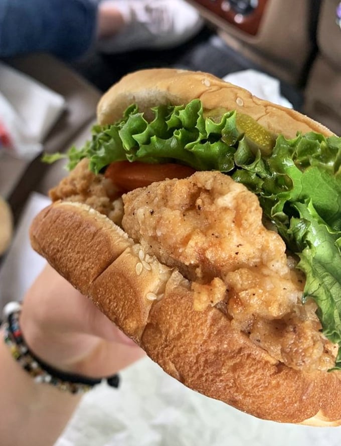 The sandwich that puts your sad desk lunch to shame. It's like a hug for your mouth, but with more crunch.