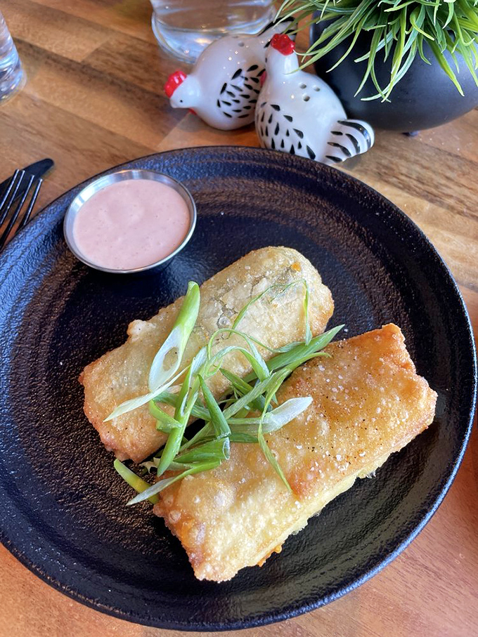 Who knew heaven could be wrapped in rice paper? These spring rolls are fresher than a '90s Will Smith track.