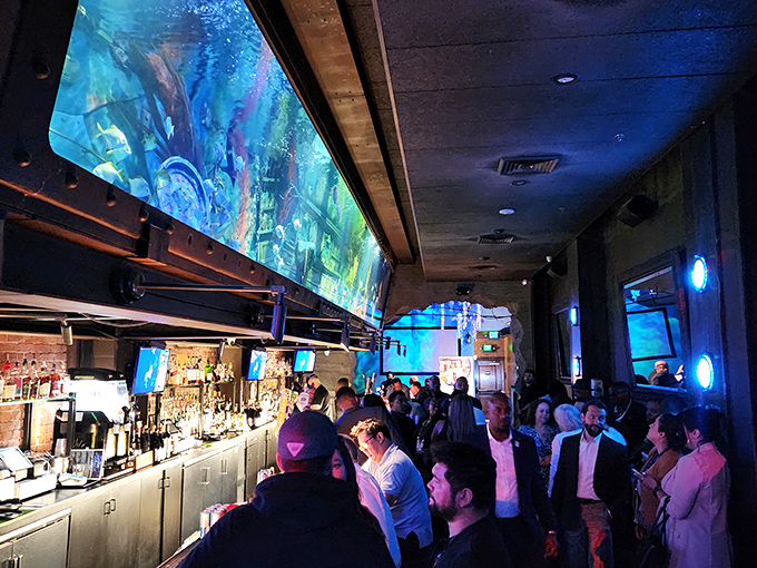 Who needs a crowded dance floor when you can shimmy with the fishes? This underwater disco is making waves with the happy hour crowd.