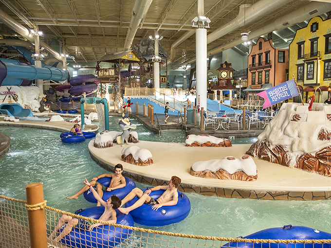 Avalanche Bay: Summer vibes meet winter wonderland! Slide into fun, no matter the weather outside.