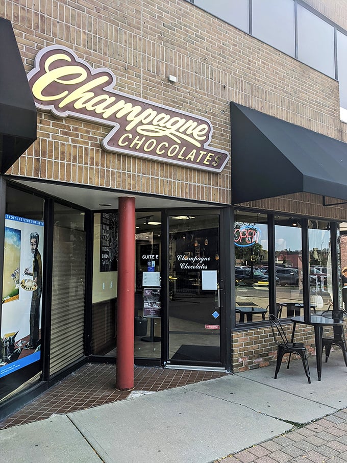 Champagne Chocolates: Where luxury meets cocoa. It's like the Ritz Carlton of chocolate shops – fancy, but oh so welcoming!