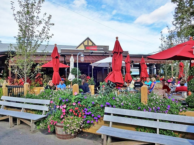 Cornerstone Pizza: Garden oasis meets pizza paradise. The only thing fresher than the toppings is the ocean breeze.