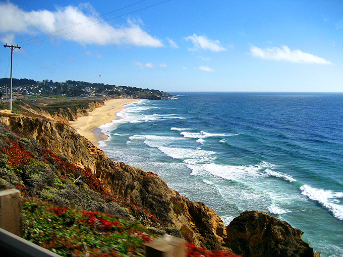 Take a beautiful coastal drive and soak up the sun. The stunning cliffs and beaches of Half Moon Bay await your visit.