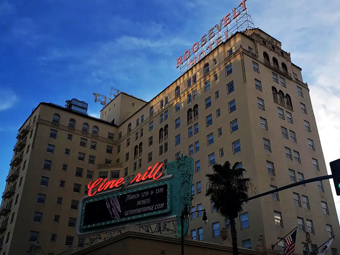 Hollywood Roosevelt: Where the stars never really check out. Rub elbows with living celebrities and maybe catch Marilyn's reflection in that famous mirror.