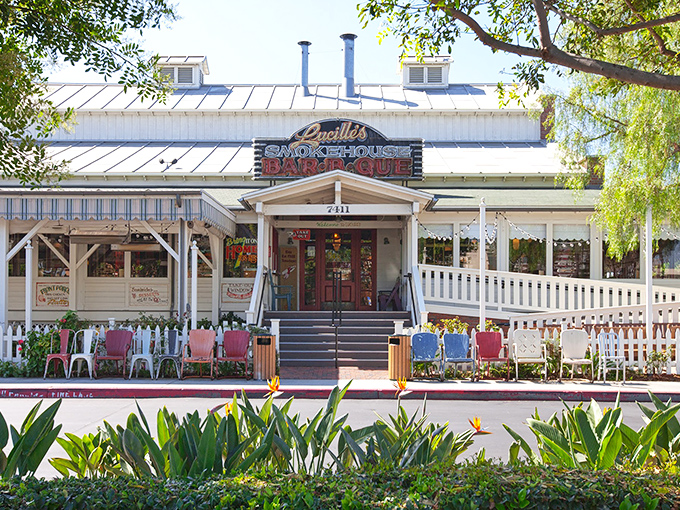Lucille's: Where rocking chairs and smokers coexist in perfect harmony. It's like Mayberry, but with better ribs.