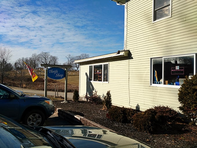 Miles Thrift Shop: Proof that big things come in small packages. This unassuming exterior hides a world of secondhand wonders.