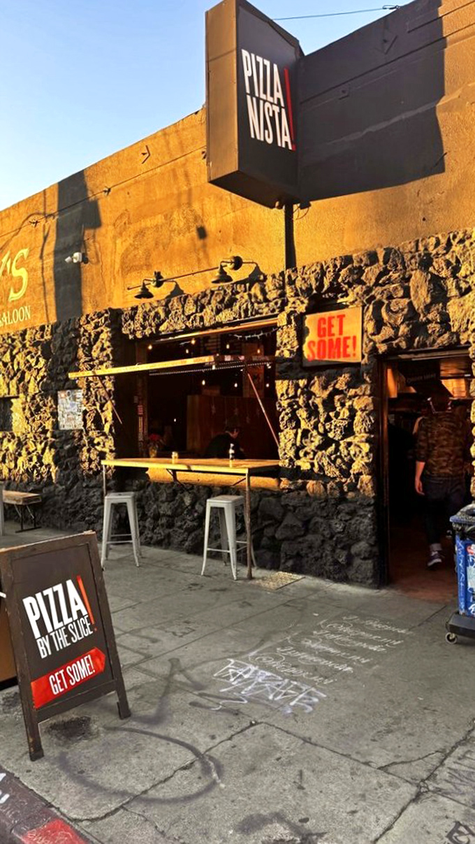 PIZZANISTA!: Where punk rock meets pizza perfection. The edgy exterior hints at the flavor rebellion inside.