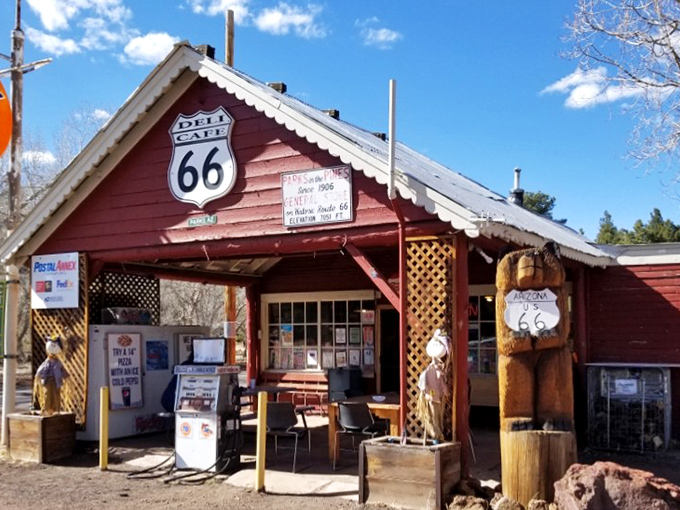 Parks In the Pines General Store: One-stop-shop for groceries, gossip, and outgoing mail. It's like Facebook, but with real faces and fresh bread!