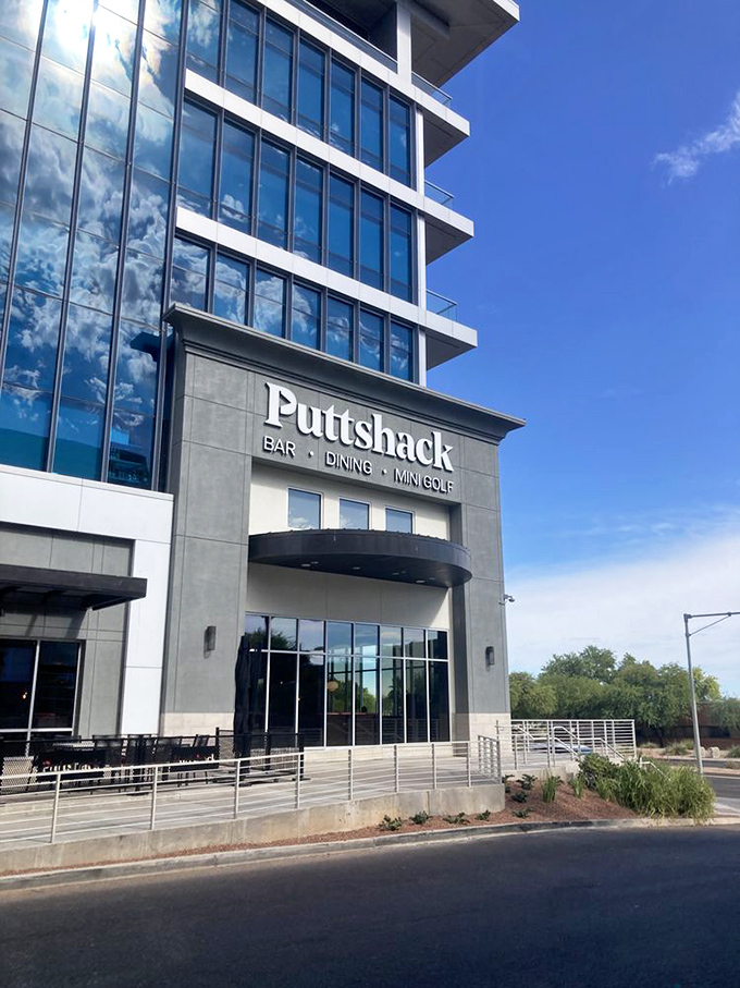 Puttshack: Where mini-golf meets the Matrix. It's so high-tech, you'll feel like you're putting in the year 3000.