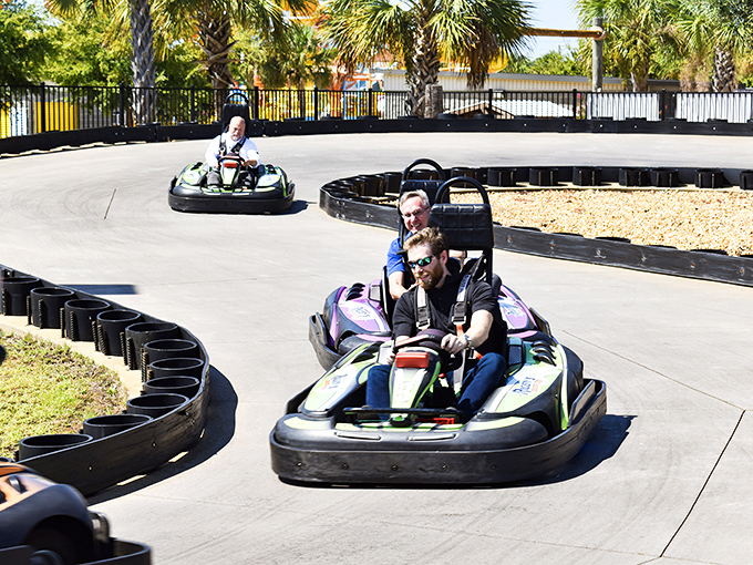 Rigby's: More entertainment options than TV channels in a hotel. The go-kart track is just the appetizer in this feast of fun.