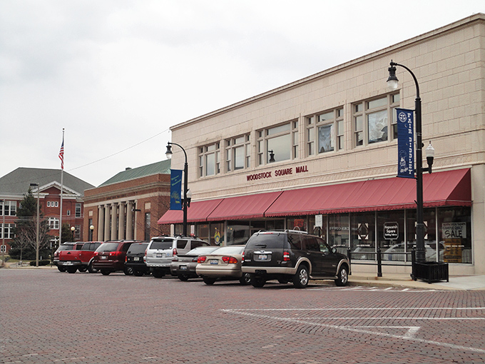 Woodstock's town square: Where every day feels like Groundhog Day, but in the best possible way.