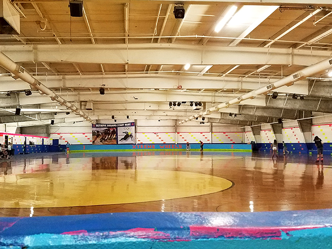 "Disco isn't dead, it just moved to Crystal Lake! Xtreme Wheels' retro rink invites you to roll back the years."