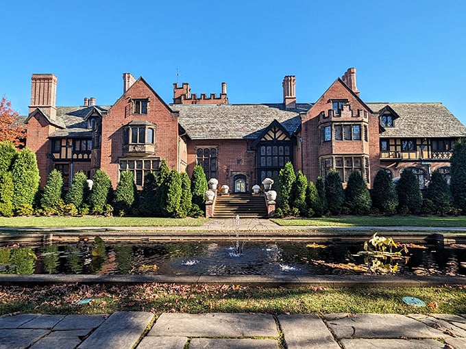 Stan Hywet Hall: When a rubber baron decides to out-Tudor the Tudors. It's Downton Abbey meets Akron chic.