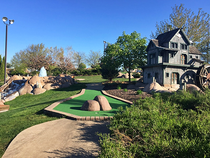 Checkered flags and tire stacks &ndash; it's where NASCAR meets 'Caddyshack' for a hole-in-one good time.