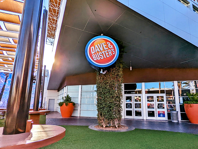 Supersize your fun at D&B! This gleaming temple of entertainment promises Vegas-style thrills without the risk of losing your shirt.