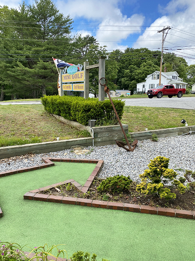 Coastal charm in every putt! Where every hole is a postcard and your golf ball might just meet a mermaid.