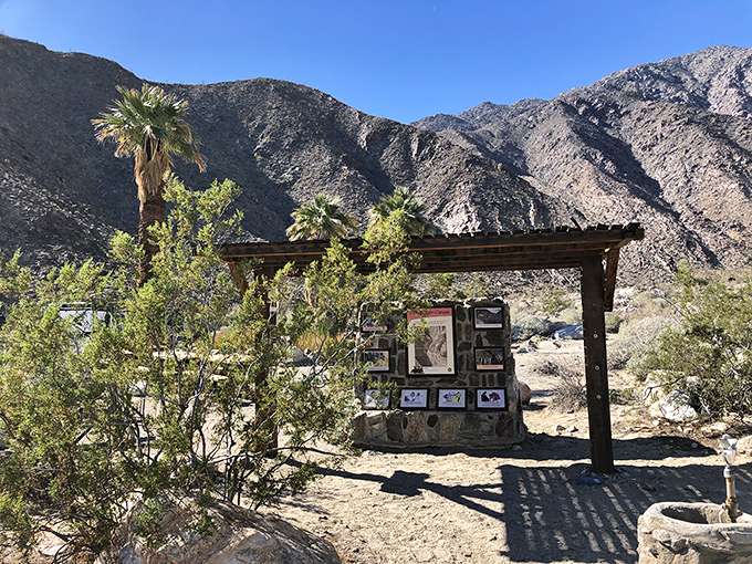 Stop here! Be sure to check the map before you start your amazing hike through the breathtaking canyons and desert mountains.