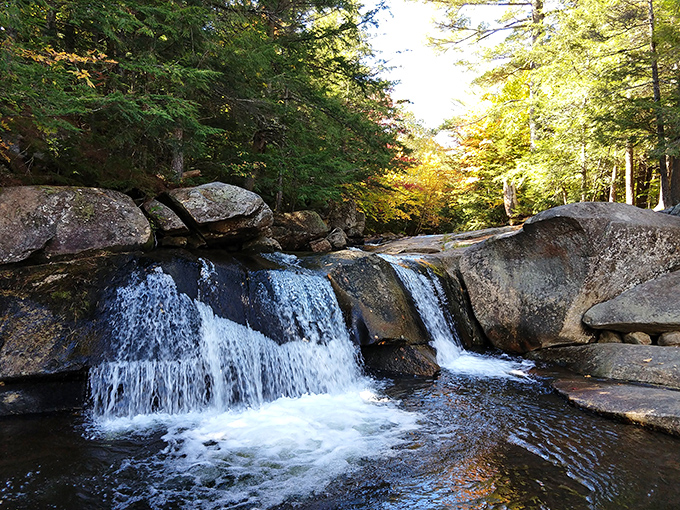 Water-carved wonders at Grafton Notch: nature's own sculpture garden, no admission fee required.