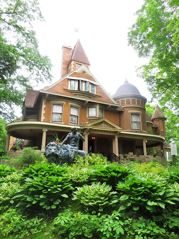 Havencrest Castle: "Gargoyles and gables galore! This fantastical facade is what happens when a castle has an identity crisis."