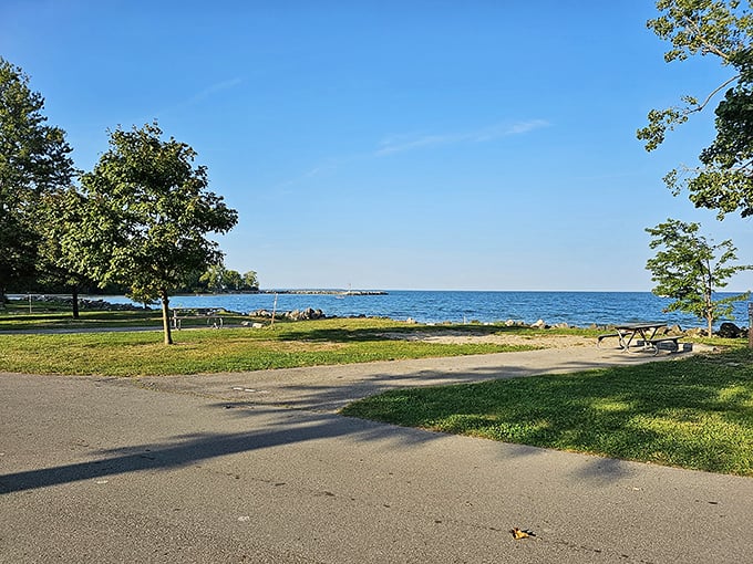 Crystal clear waters of Kelleys Island: Where Lake Erie shows off its Caribbean side. No passport required for this tropical escape!