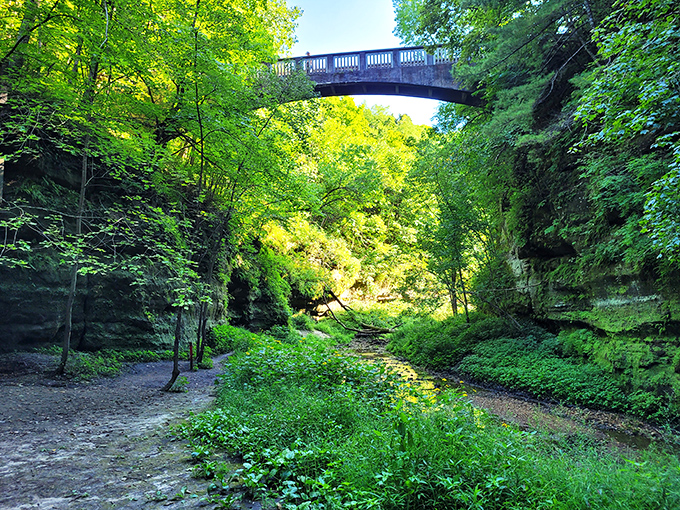 Who needs the Grand Canyon? Matthiessen State Park offers mini-canyons and waterfalls without the long drive to Arizona.