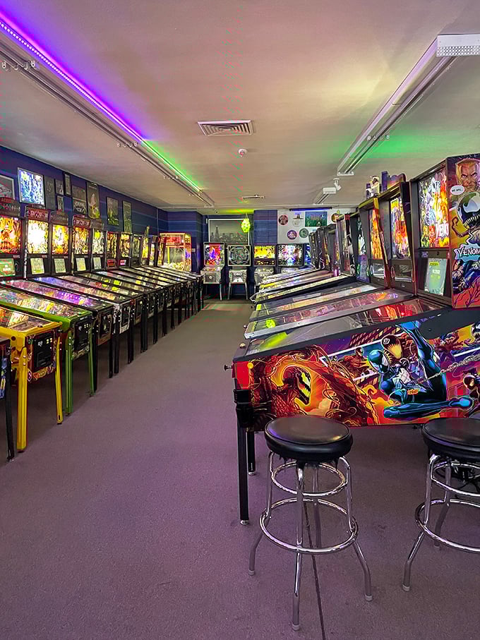 A sanctuary of screens and high scores. Leave your cool at the door – here, nerd is the word!