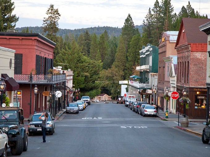 Nevada City's historic downtown: Where every building tells a story, and half of them involve gold, ghosts, or both.