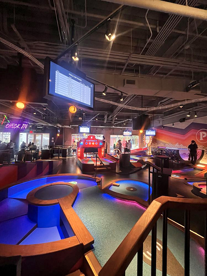 Welcome to Puttshack, where even the golf balls are smarter than us. Finally, a place where "it's all in the microchip" is a valid excuse!