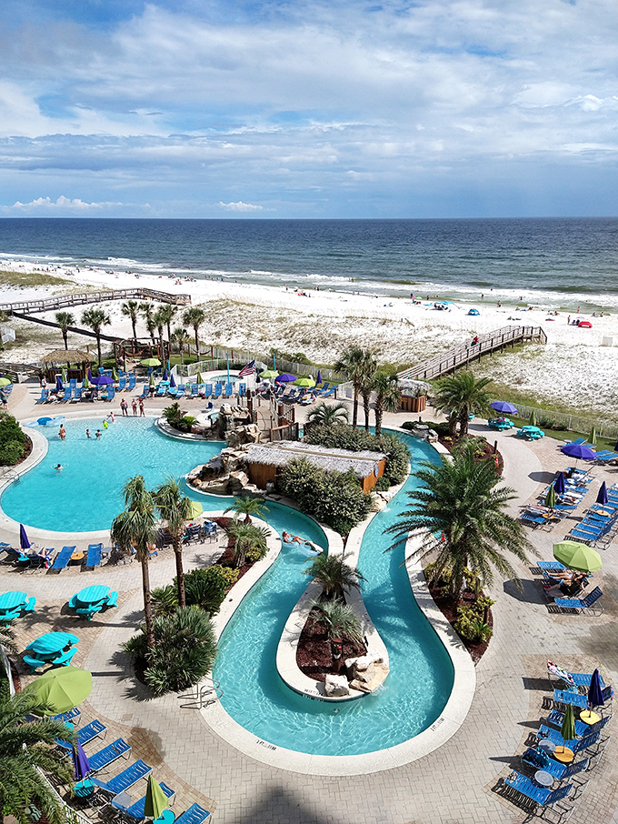 Sunset at Riptides: Nature's own light show with a side of seafood. Bob Ross would weep at these happy little clouds.