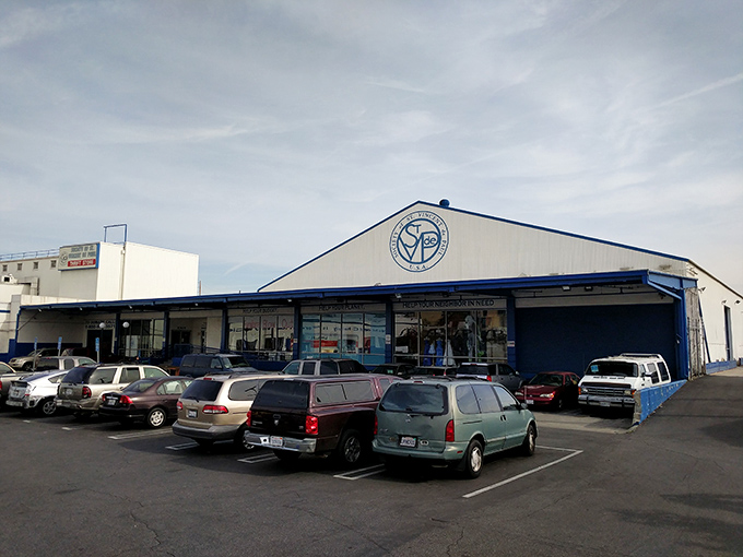 Prepare for a thrifting marathon at St. Vincent de Paul. With aisles this long, you might want to pack a snack!