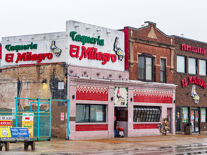 Tortilla heaven found at El Milagro! This cheerful yellow storefront houses corn-based creations that'll make you question everything you thought you knew about tacos.