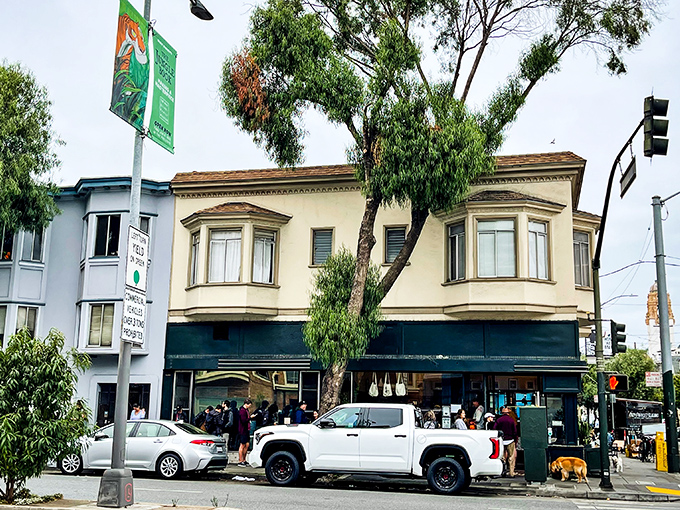 Crowds gathering outside Tartine Bakery – it's like waiting for a rock concert, but the star is made of butter and flour.