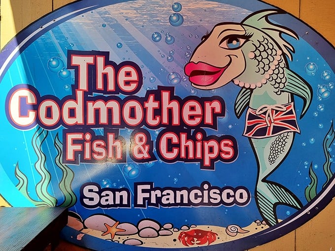 The Codmother: Bringing a taste of British seas to San Francisco Bay! This food truck is cheekier than a fish and chip shop in London.