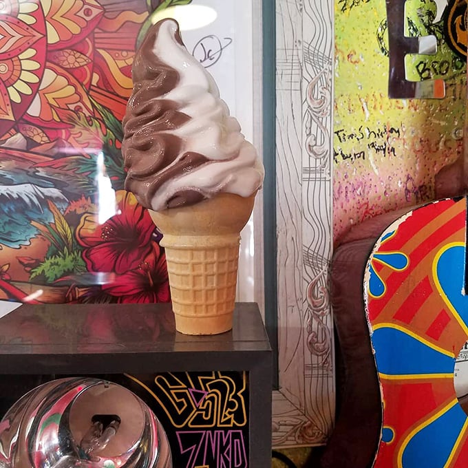 Holy cow! This towering twist of creamy perfection is what I imagine the Fonz would eat if he were a giant.