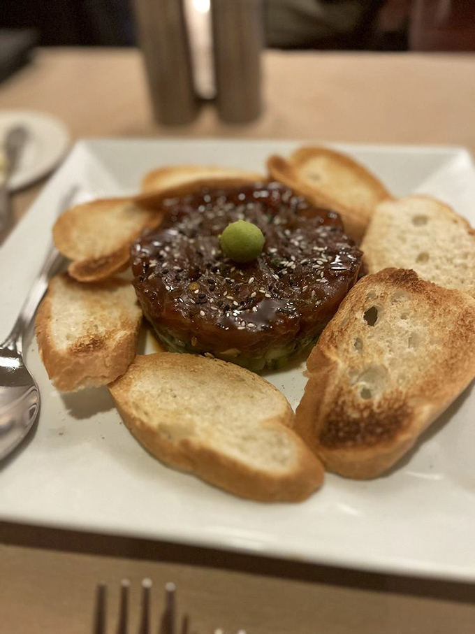 Who knew Wisconsin could nail seafood? This ahi tuna is so fresh, it's practically still swimming.