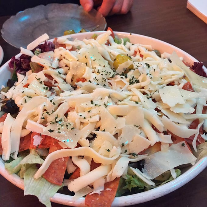 This antipasto salad is a United Nations of flavors! A delicious diplomacy of veggies, meats, and cheeses that'll have your fork signing peace treaties.