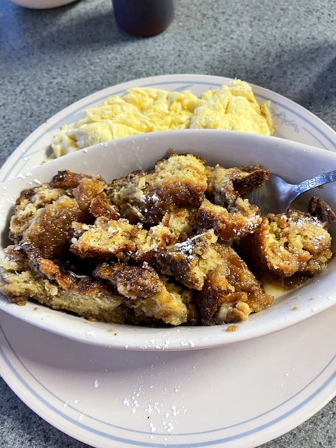 French toast that puts the "ooh la la" in breakfast! This baked beauty is ready to transport your taste buds to Paris.