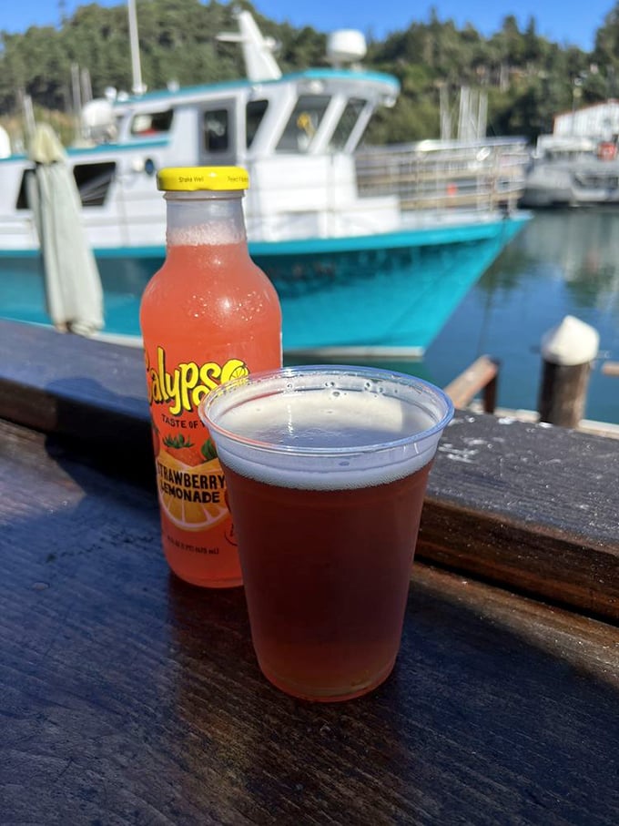 Cheers to choices! With local brews on tap, you can wash down your seafood feast with a taste of California's finest liquid gold.